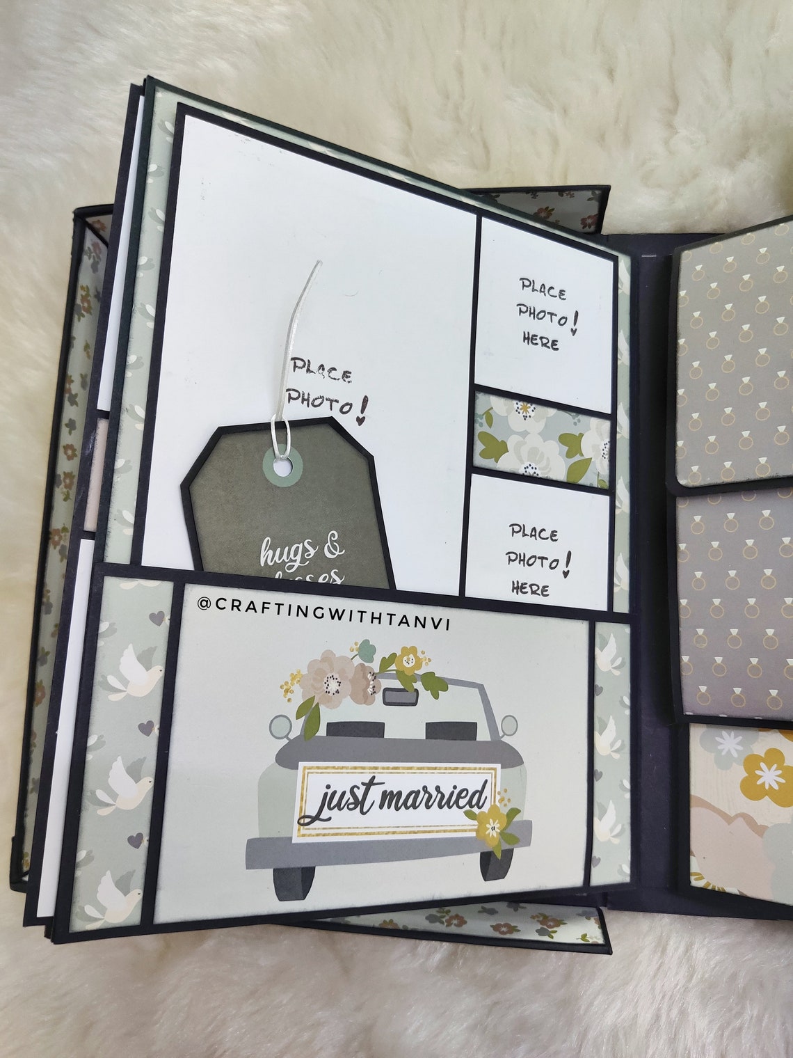 Handmade Wedding Album Scrapbook | Wedding Gift for Couples | Wedding ...
