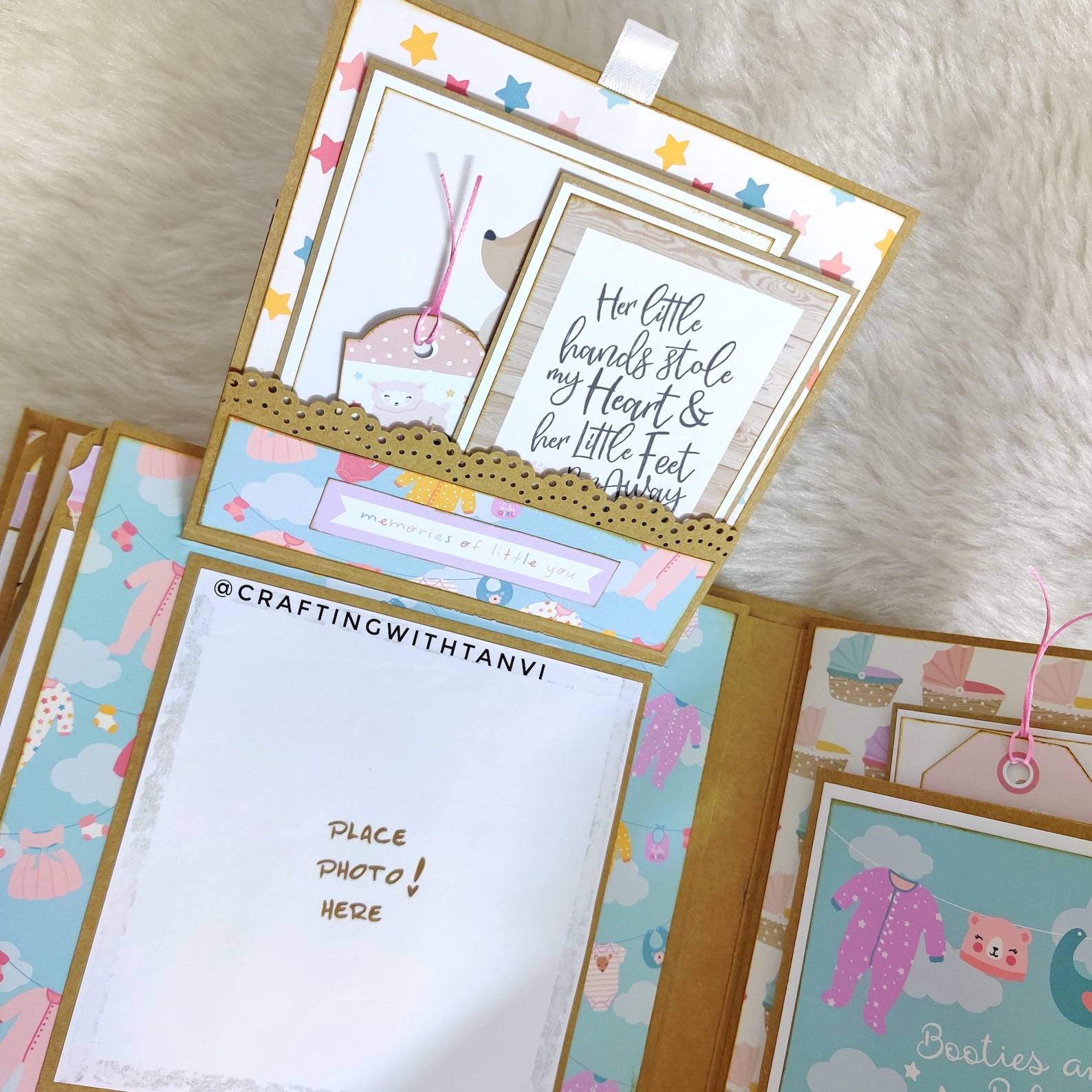 Baby Girl Album First Year Baby Photo Album New Parents Gift Baby ...