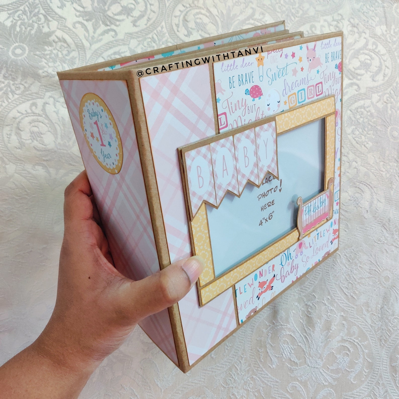 Baby Girl Album | First Year Baby Photo Album | New Parents Gift | Baby ...