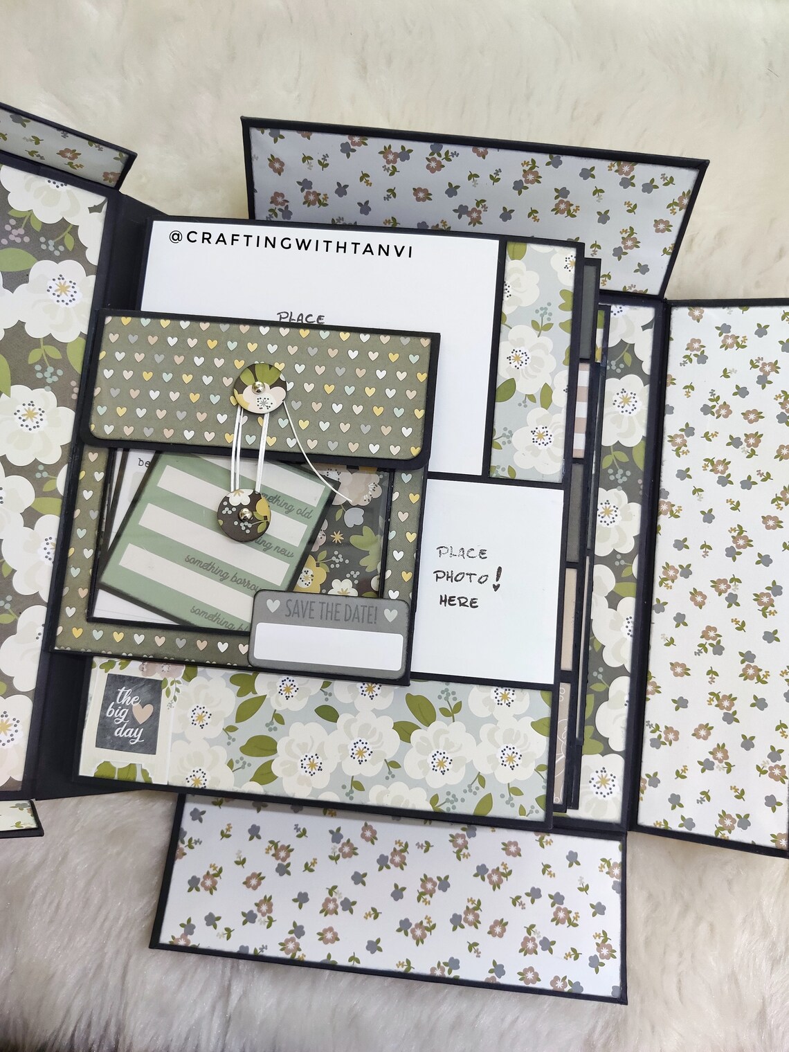 Handmade Wedding Album Scrapbook | Wedding Gift for Couples | Wedding ...