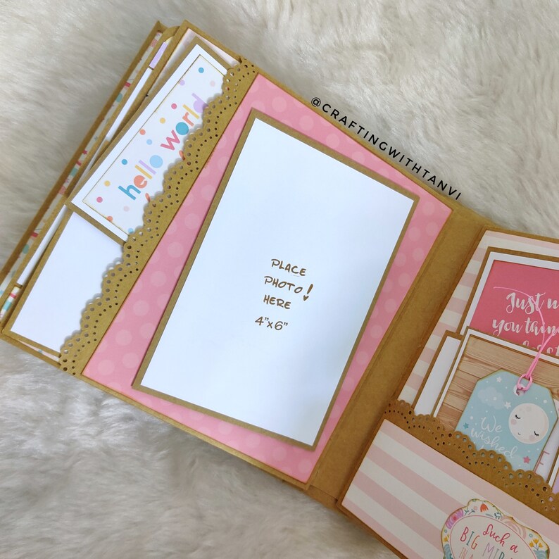 Baby Girl Album First Year Baby Photo Album New Parents Gift Baby ...