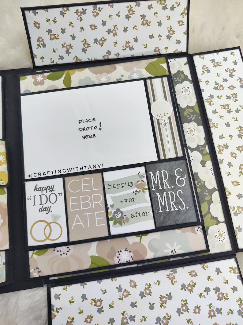 Handmade Wedding Album Scrapbook | Wedding Gift for Couples | Wedding ...