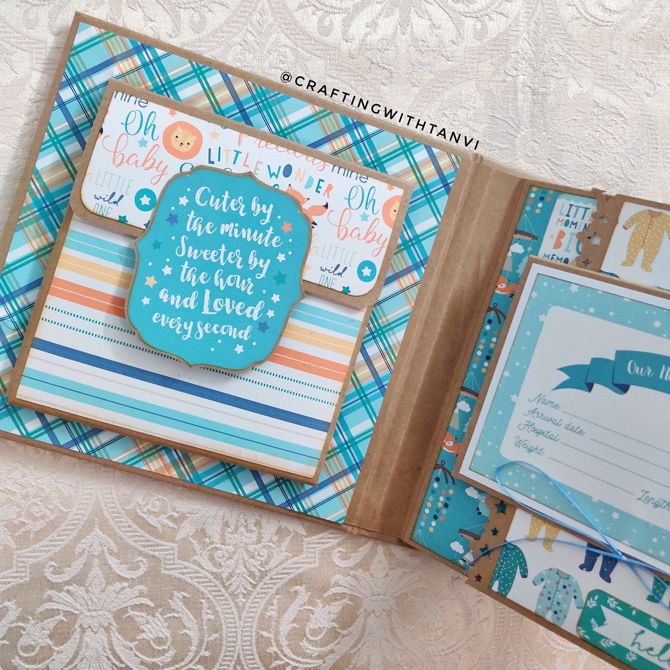 Baby Boy Album | First Year Baby Photo Album | New Parents Gift | Baby ...