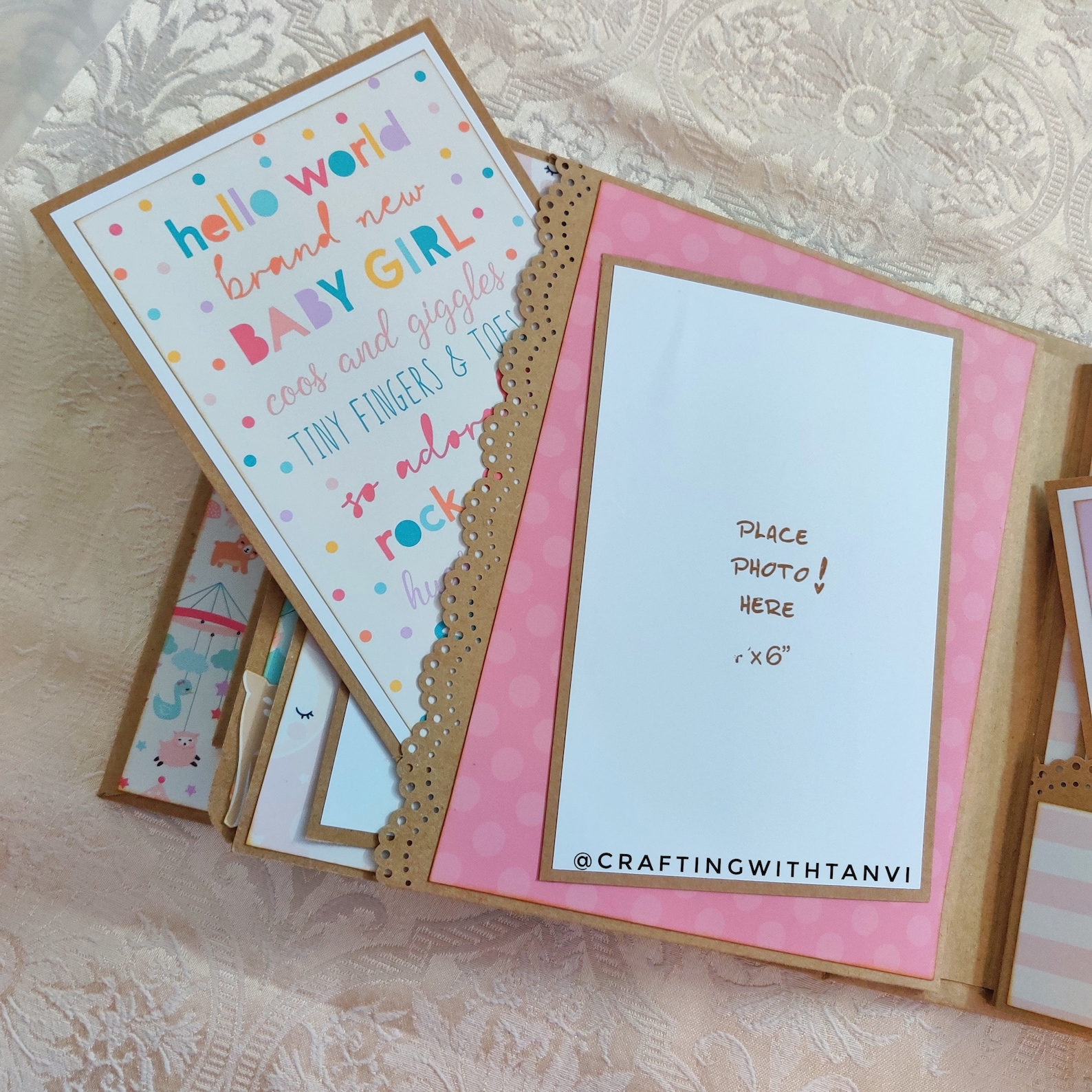 Baby Girl Album | First Year Baby Photo Album | New Parents Gift | Baby ...
