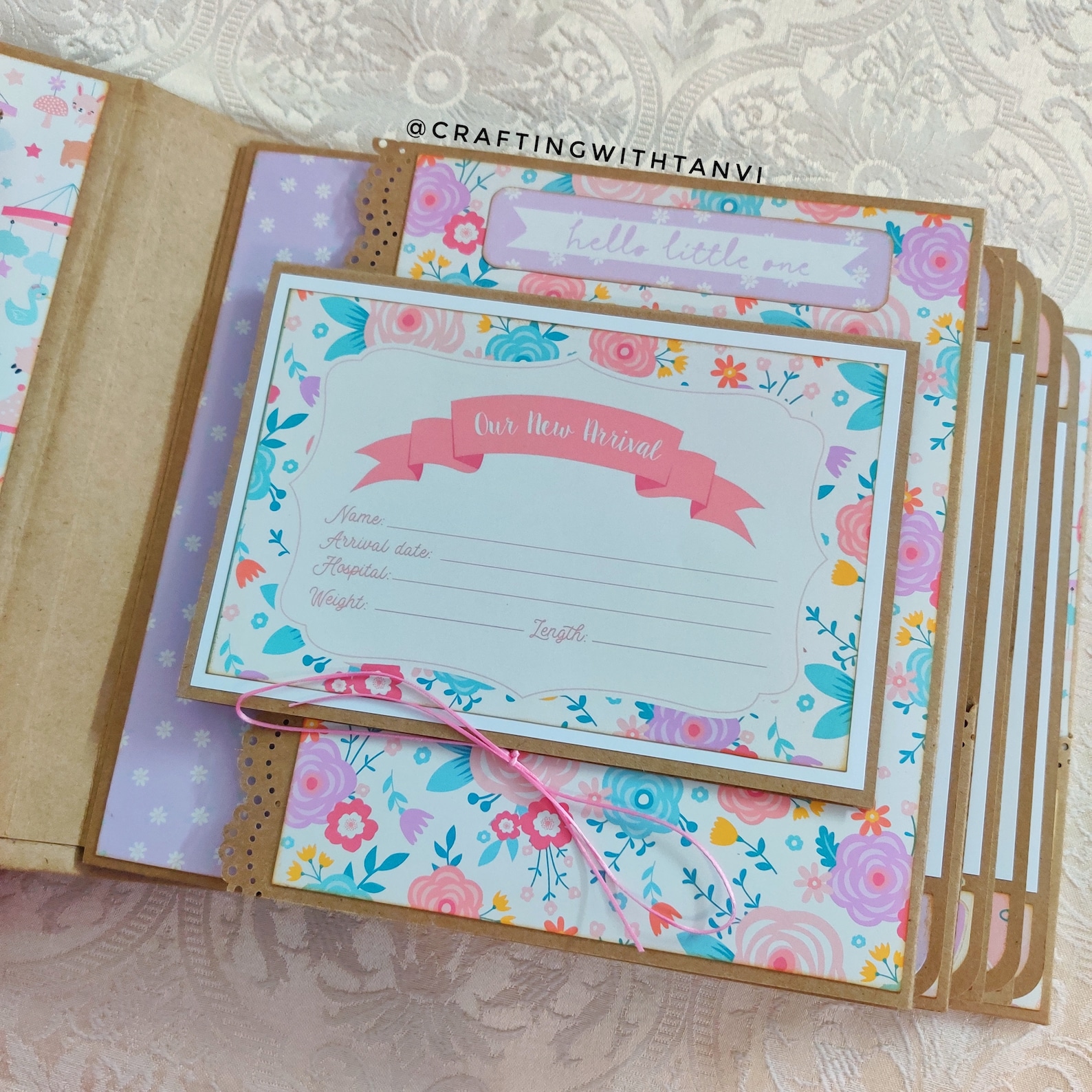 Baby Girl Album | First Year Baby Photo Album | New Parents Gift | Baby ...