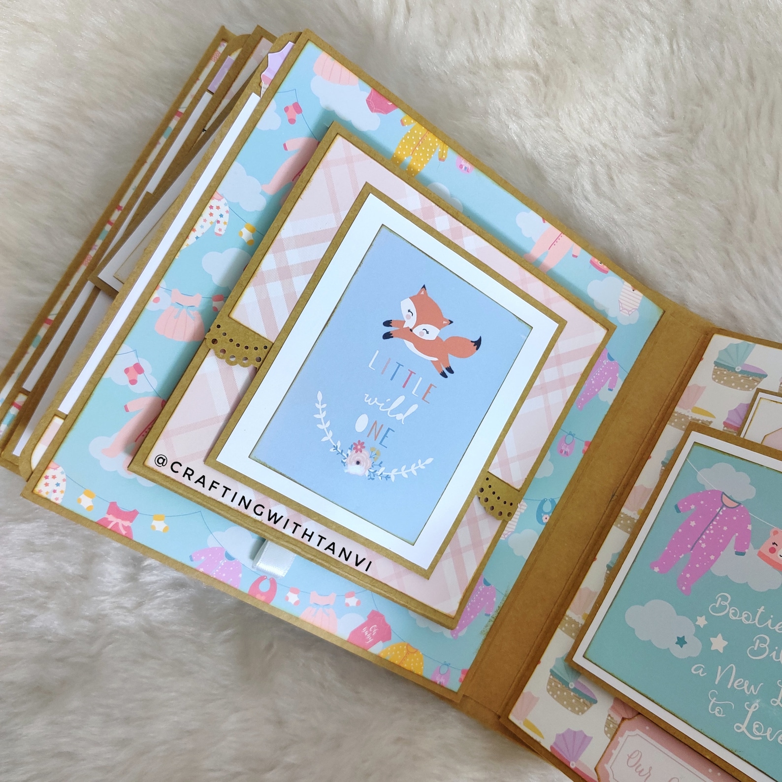 Baby Girl Album First Year Baby Photo Album New Parents Gift Baby ...