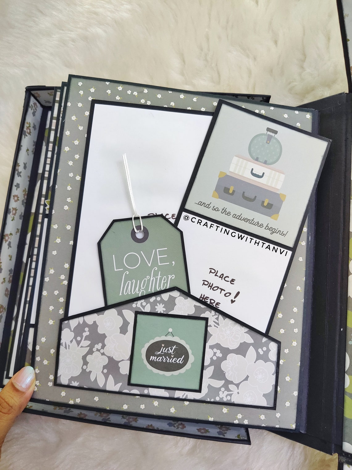 Handmade Wedding Album Scrapbook Wedding Gift for Couples Wedding ...