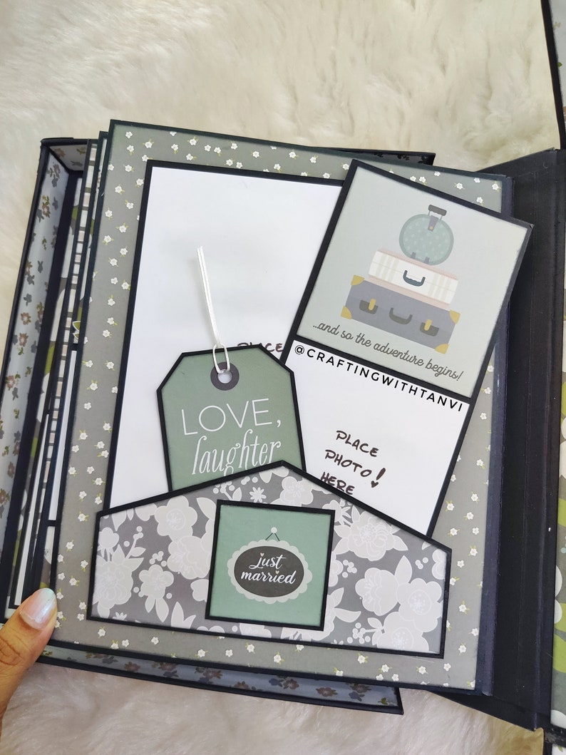 Handmade Wedding Album Scrapbook Wedding Gift for Couples Wedding ...