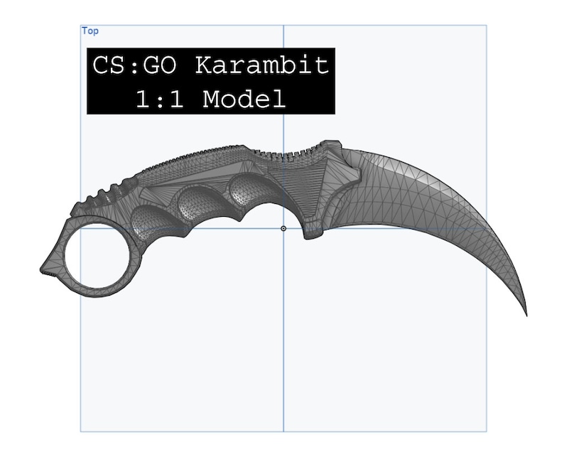 3d Printed CS2 Karambit Scale Model - Etsy