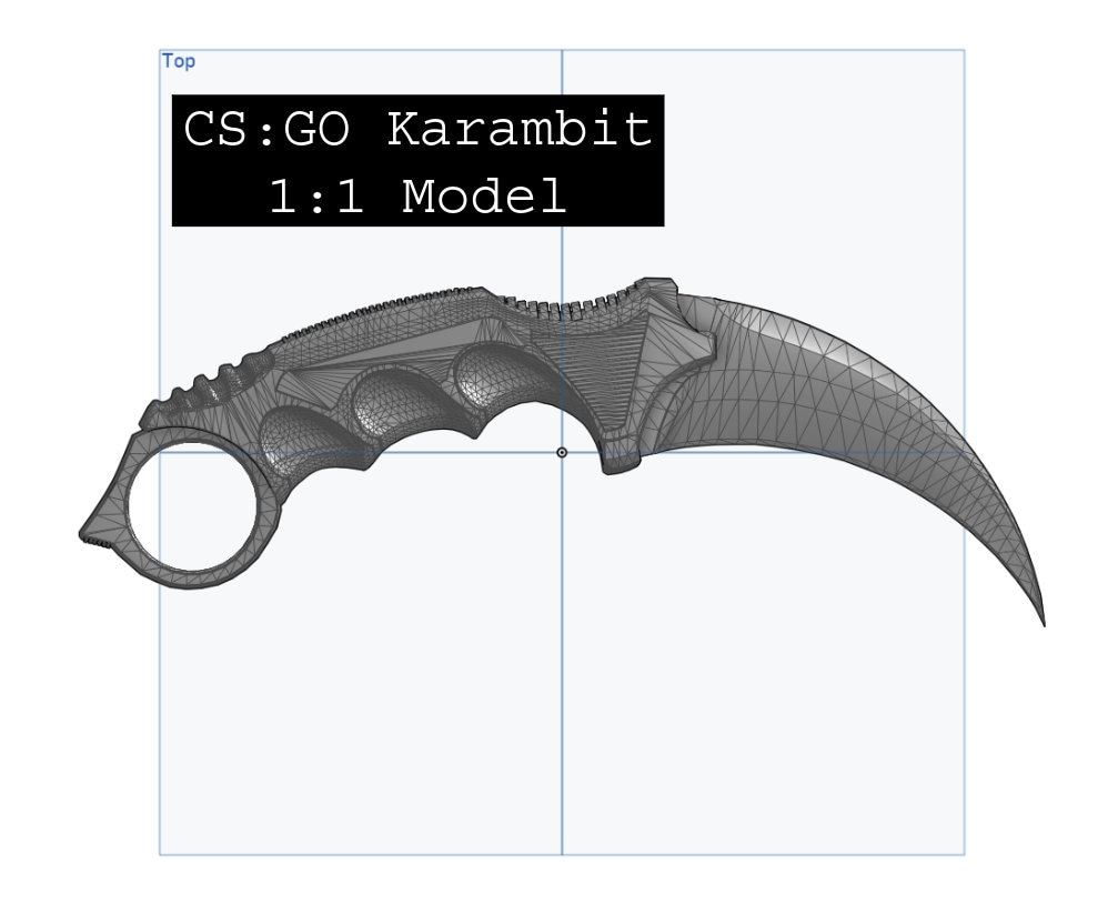 3d Printed CS2 Karambit Scale Model - Etsy