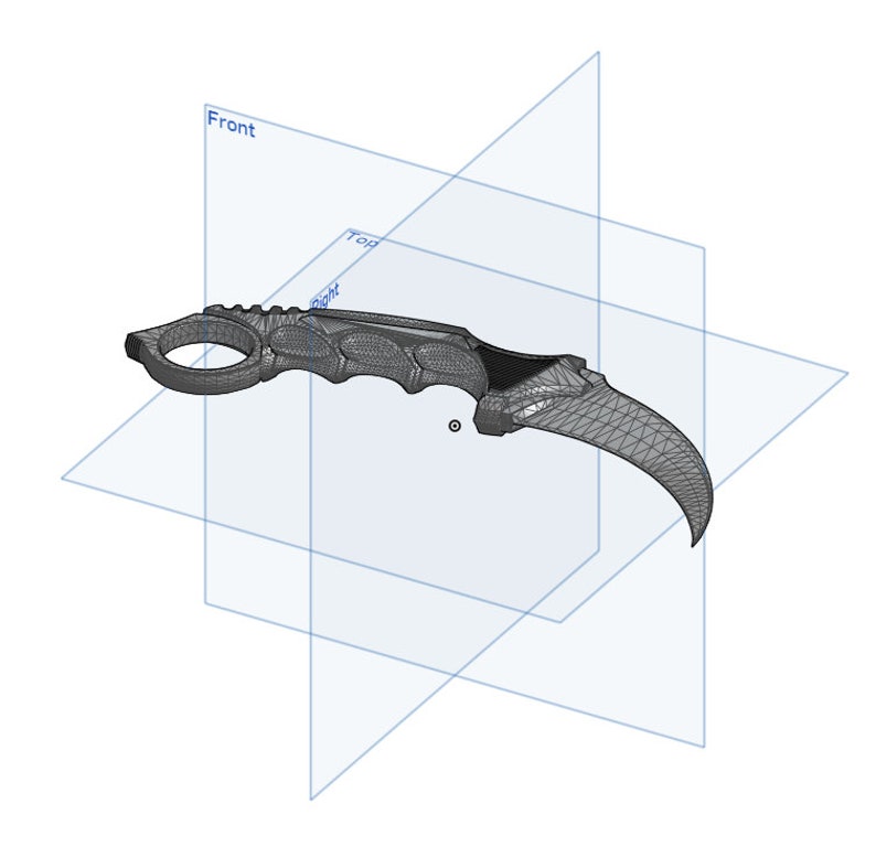 3d Printed CS2 Karambit Scale Model - Etsy