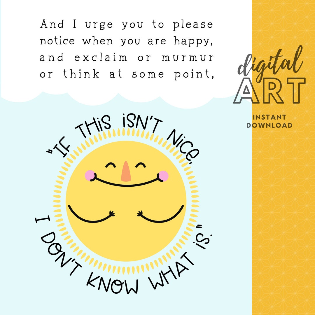 If This Isn't Nice... Kurt Vonnegut Quote Printable Wall Art INSTANT ...