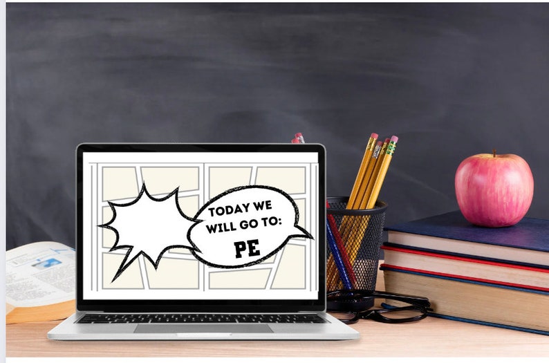 Comic Strip Super Hero Pastel Colors Themed Classroom Slides Powerpoint ...