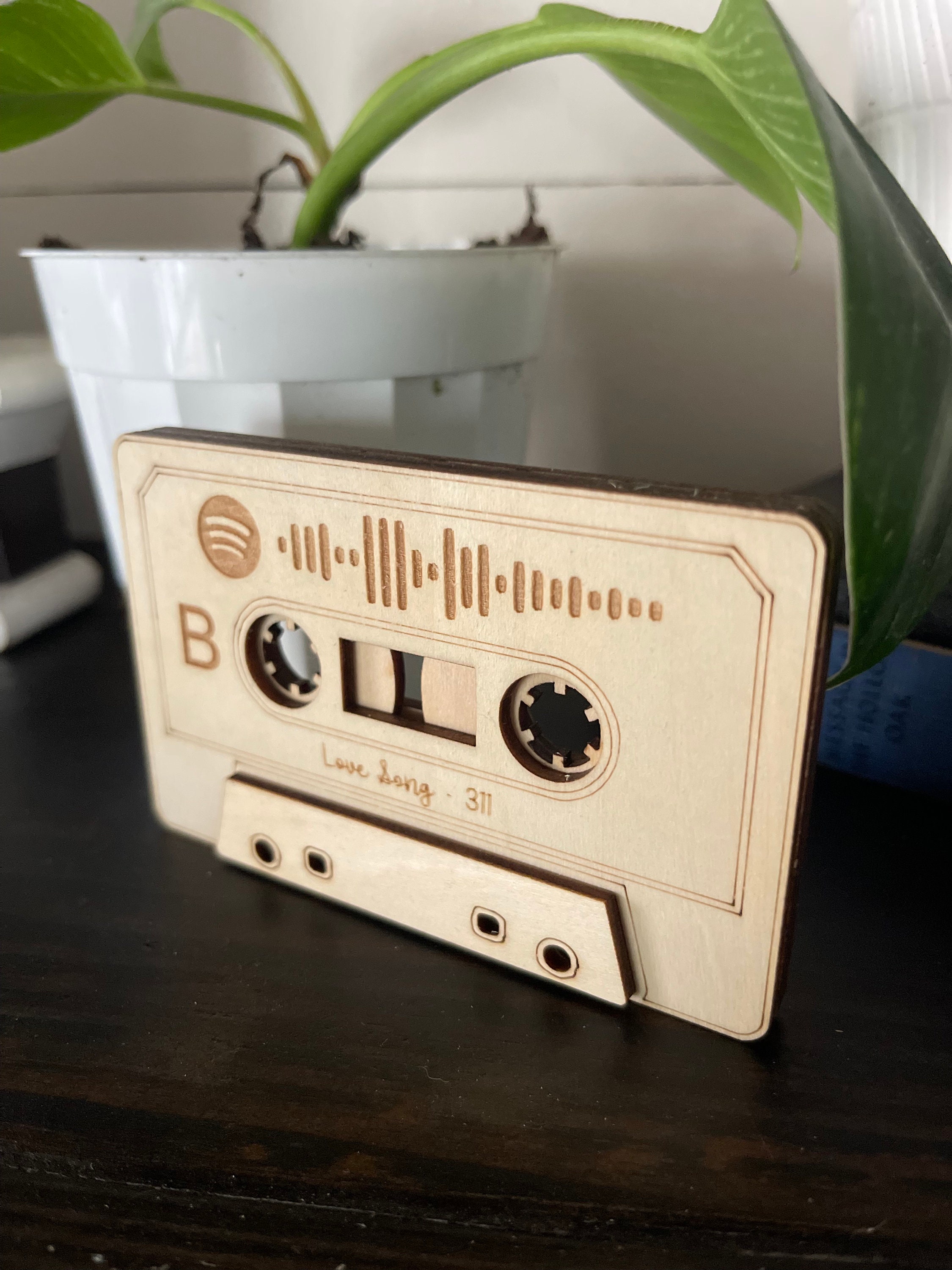 Spotify Love Song Cassette Tape, Anniversary Gift Laser Cut File ...