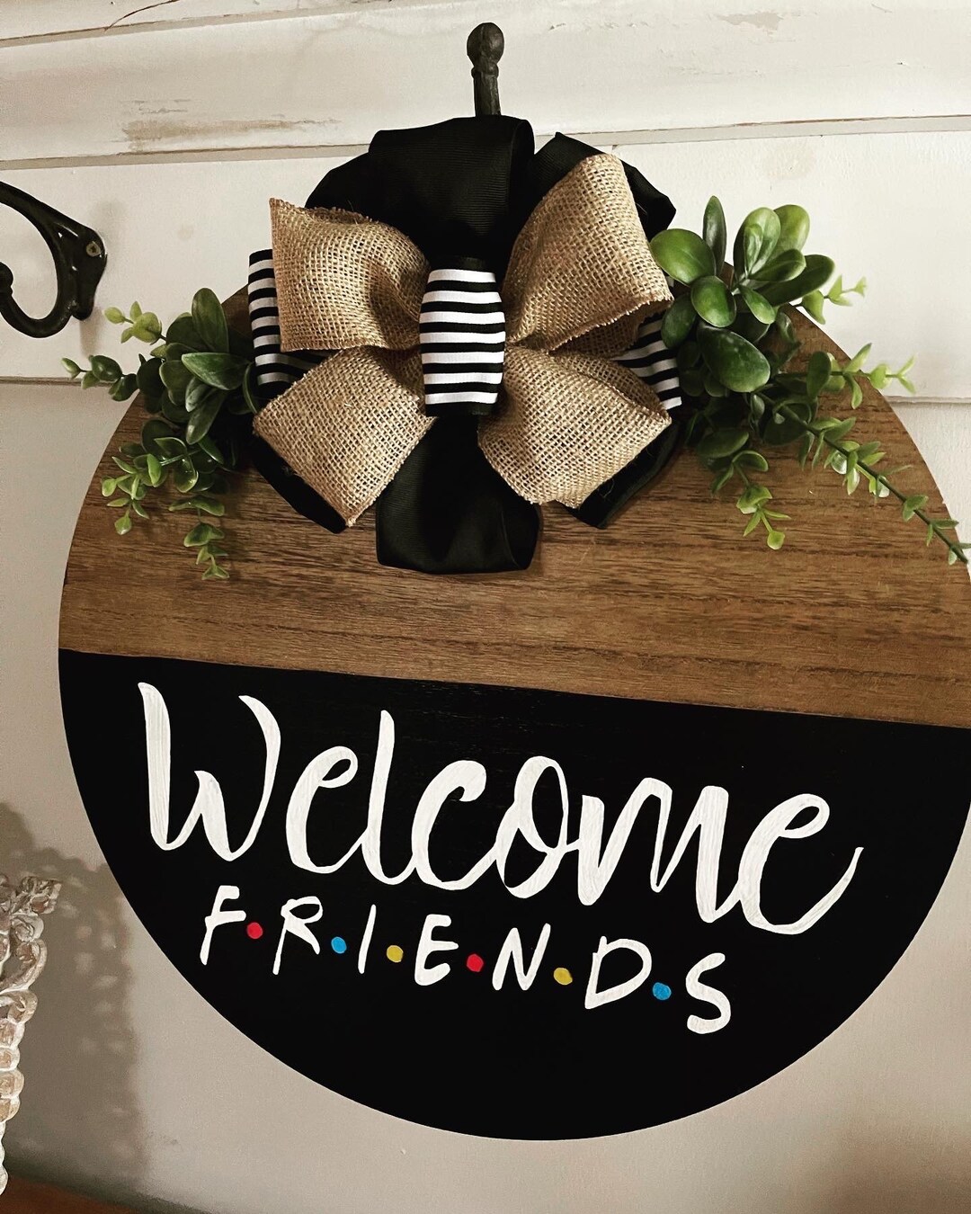 Handcrafted FRIENDS TV Show Inspired Door Hanger Sign Custom - Etsy