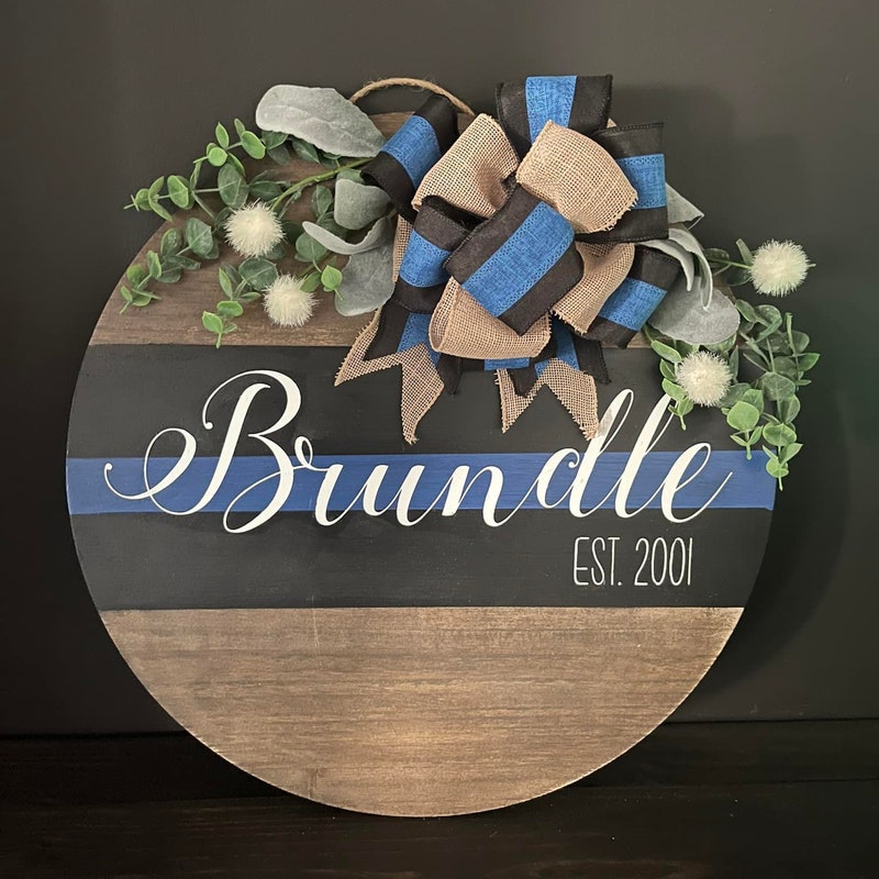 Thin Blue Line Decor - Etsy