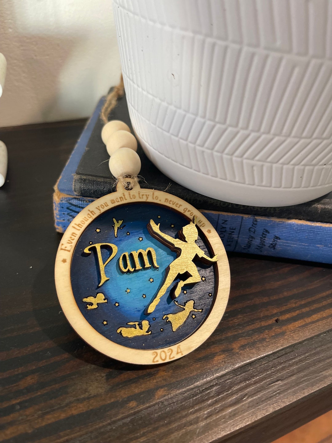 Personalized Peter Pan Inspired Ornament - Etsy