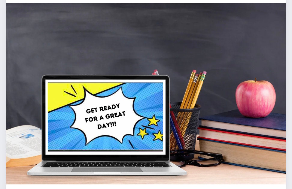 Comic Strip Super Hero Bright Colors Themed Classroom Slides Powerpoint ...