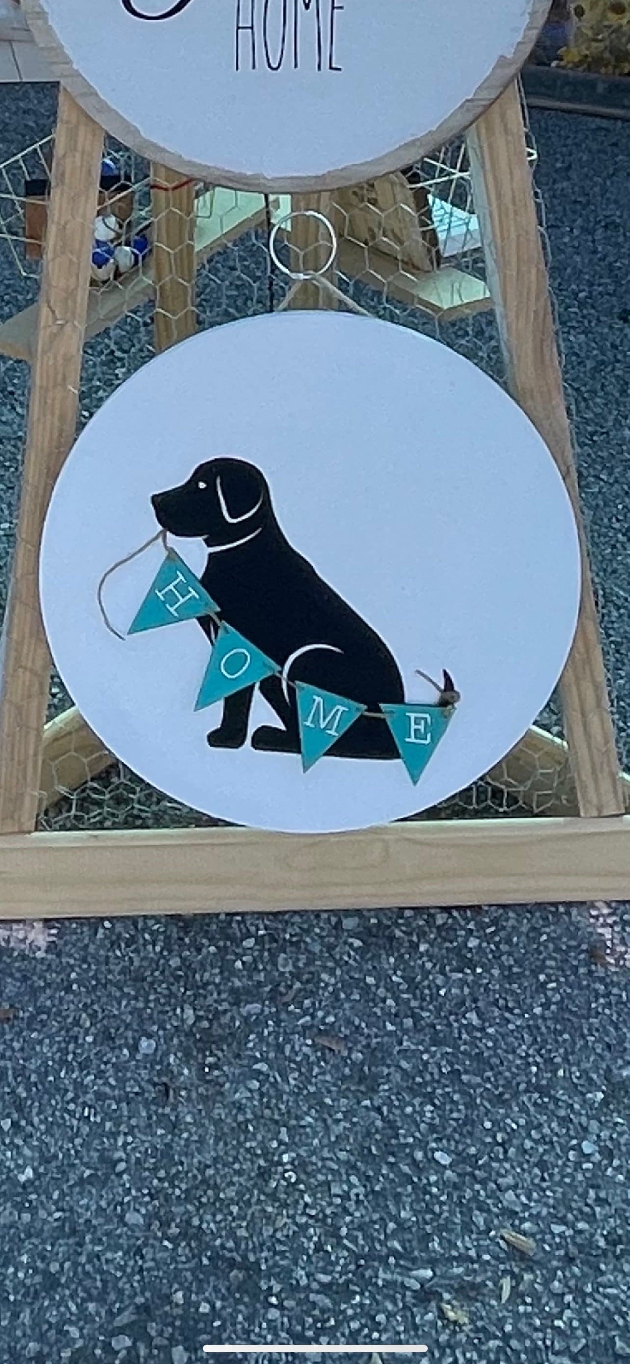 Dog Themed Door Hanger -"home" Banner Dog Door Hanger - Custom Signs ...