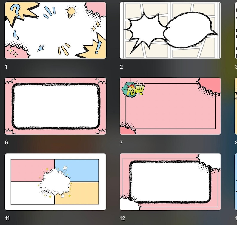 Comic Strip Super Hero Pastel Colors Themed Classroom Slides Powerpoint ...