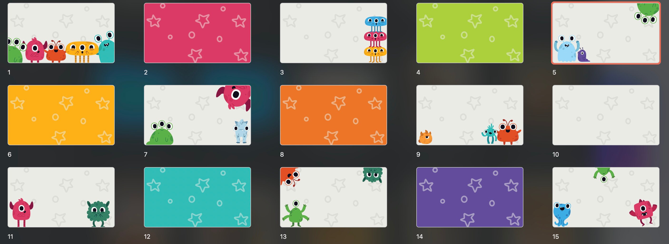 Cute Monster Bright Colors Slides Powerpoint Classroom Slides Morning ...