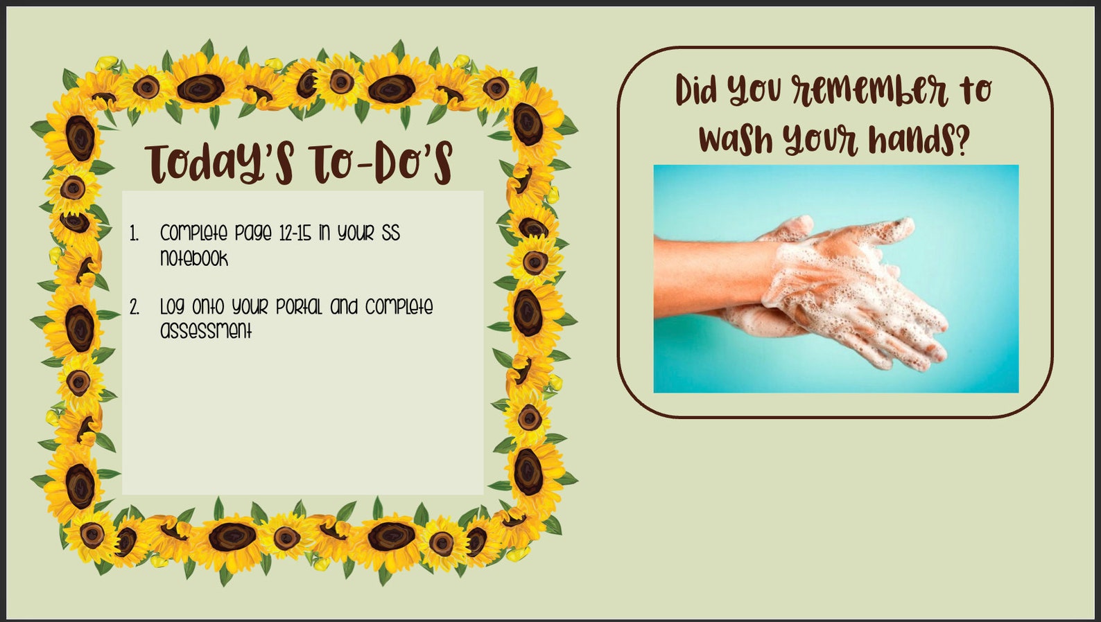 Sunflower Classroom Slides Template – Google Slides, Powerpoint ...
