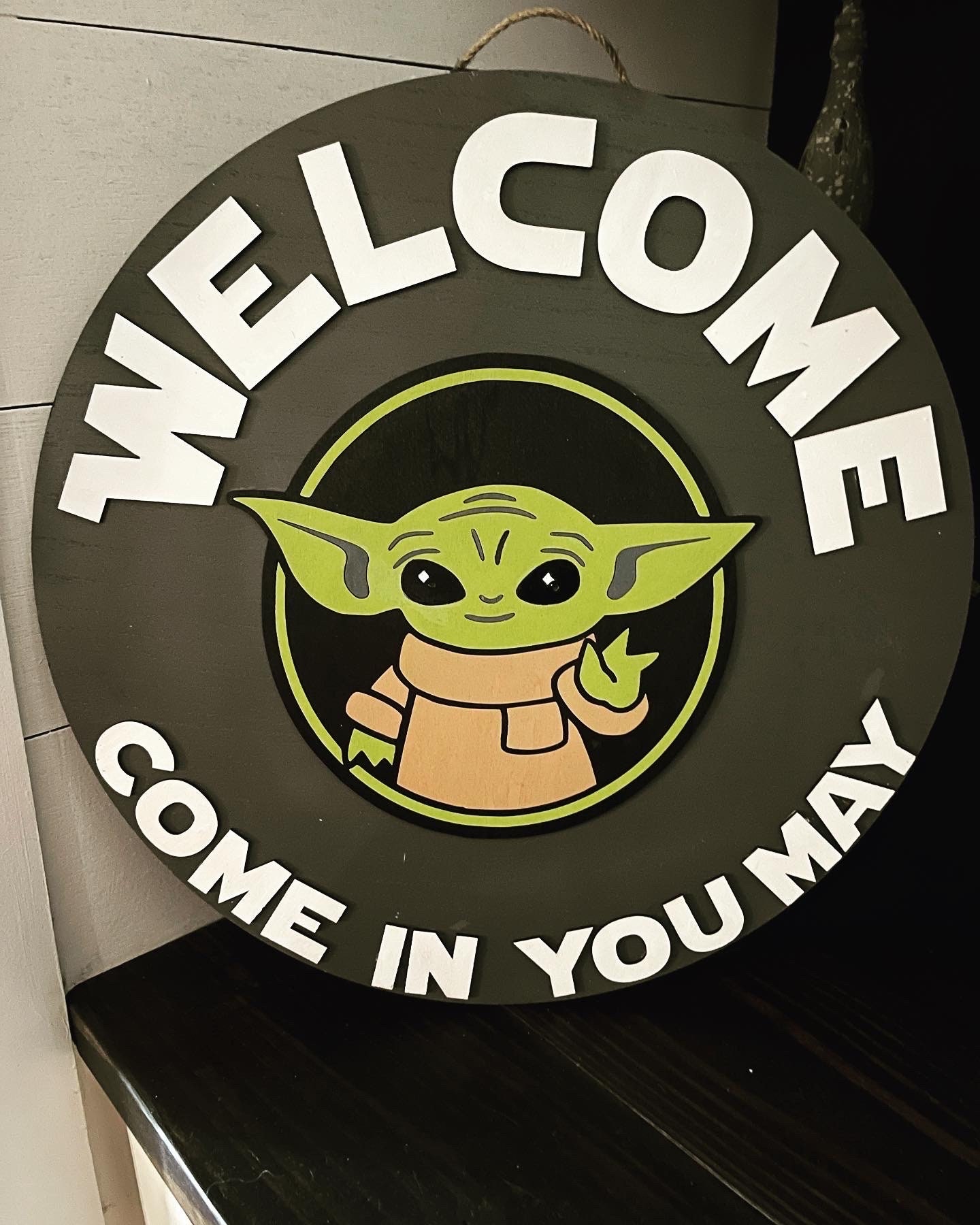 Star Wars Inspired "welcome" Door Hanger - Custom Signs -office Decor ...