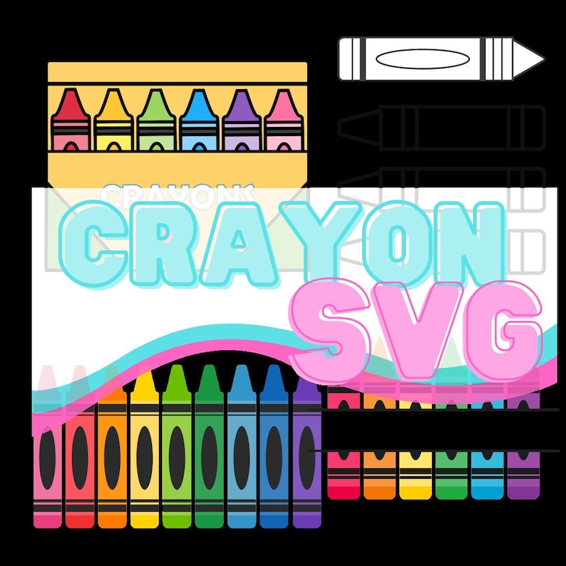 Crayon Crayola SVG Digital Download - Etsy