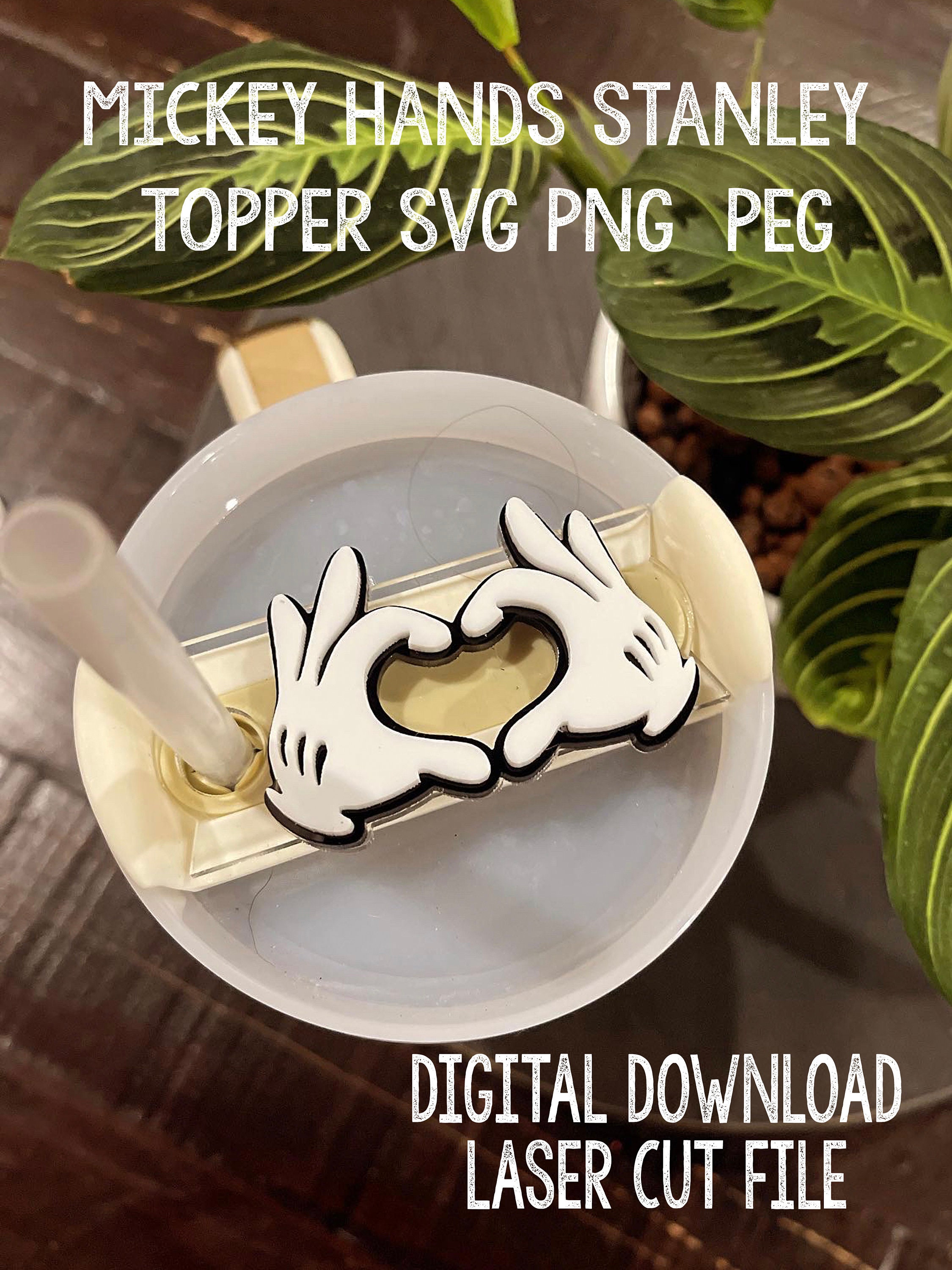 Stanley Topper Mickey Inspired Love Hands Cut File Download SVG PNG ...