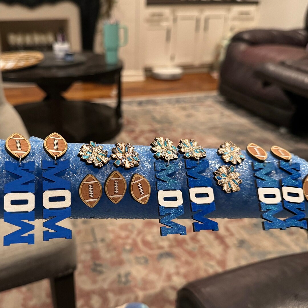 Handmade CLAY PAL Cheer & Football Team Spirit Cheerleader “cheer Mom ...