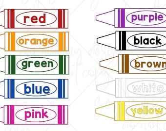 Crayon Drawer Labels - Etsy