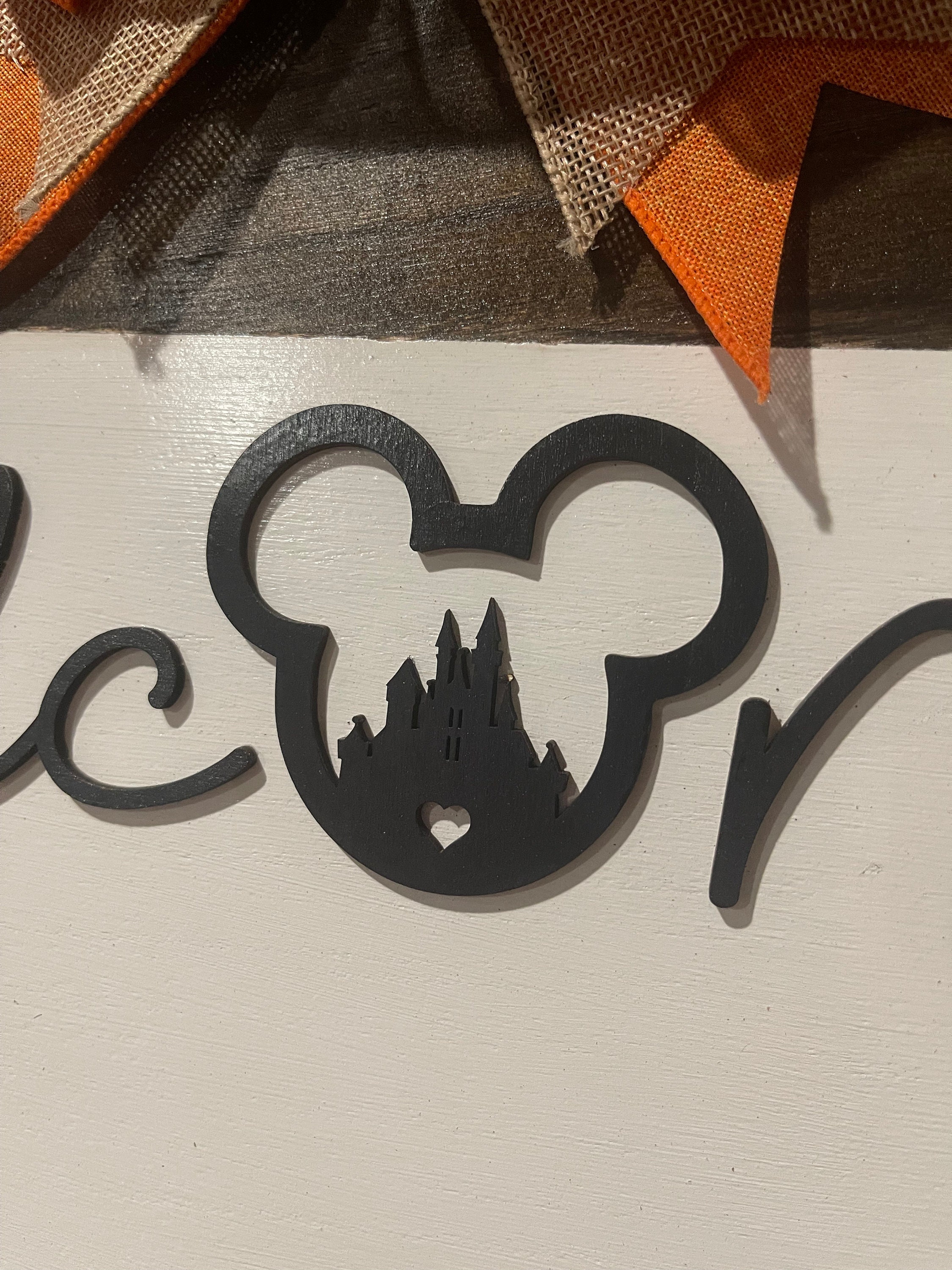 Disney Inspired "welcome" Door Hanger - Custom Signs - Farmhouse ...