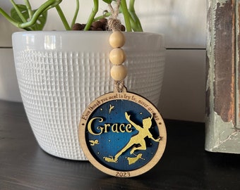 Walt Disney's Peter Pan Decoupage Lacquer Ball Christmas Tree Ornament ...