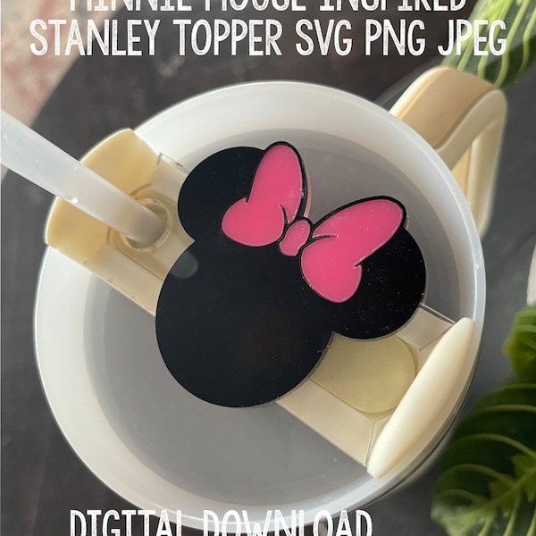 Minnie Mouse Stanley Topper - Etsy