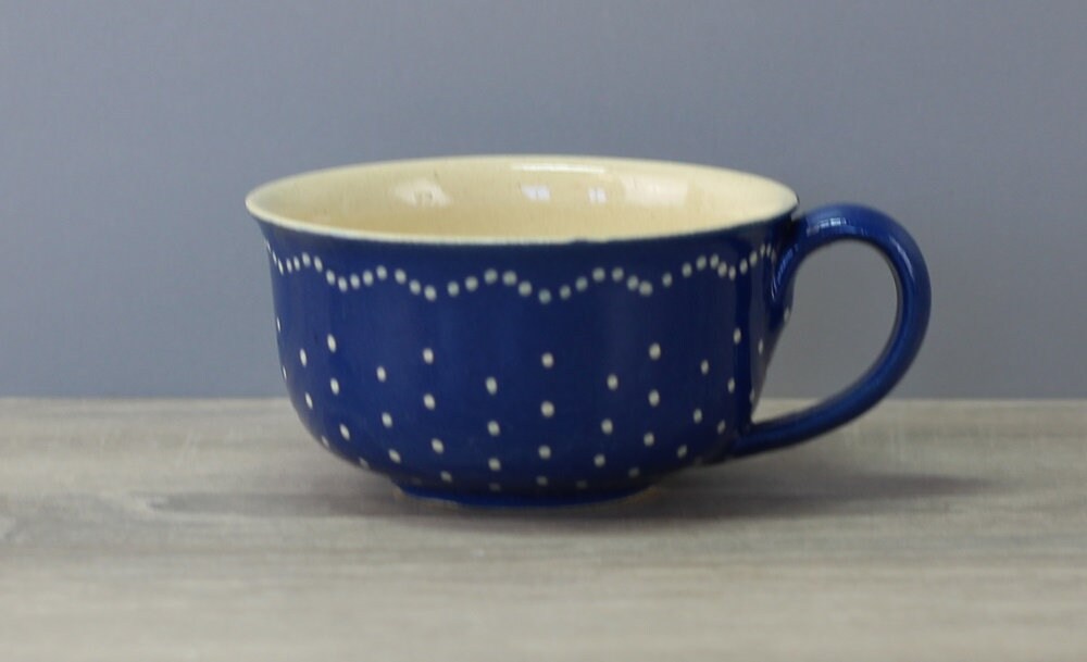 Bürgel Bürgeler Keramik Blau Weiß Punkte Teetasse Tasse Ø Ca - Etsy