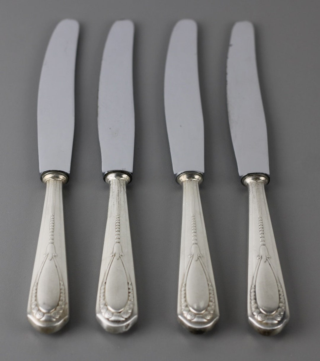 WMF Rose Pattern 4x Dining Knives, Length Approx. 25 Cm, 90s - Etsy