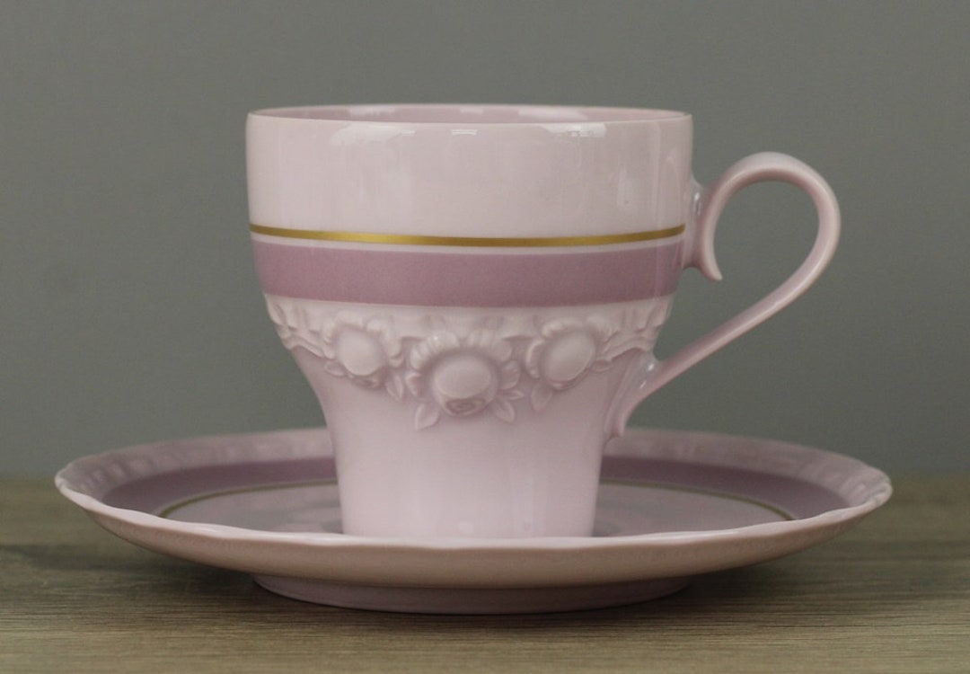 Hutschenreuther Drache Modell Exklusiv Rose Kaffeetasse + Unterteller ...