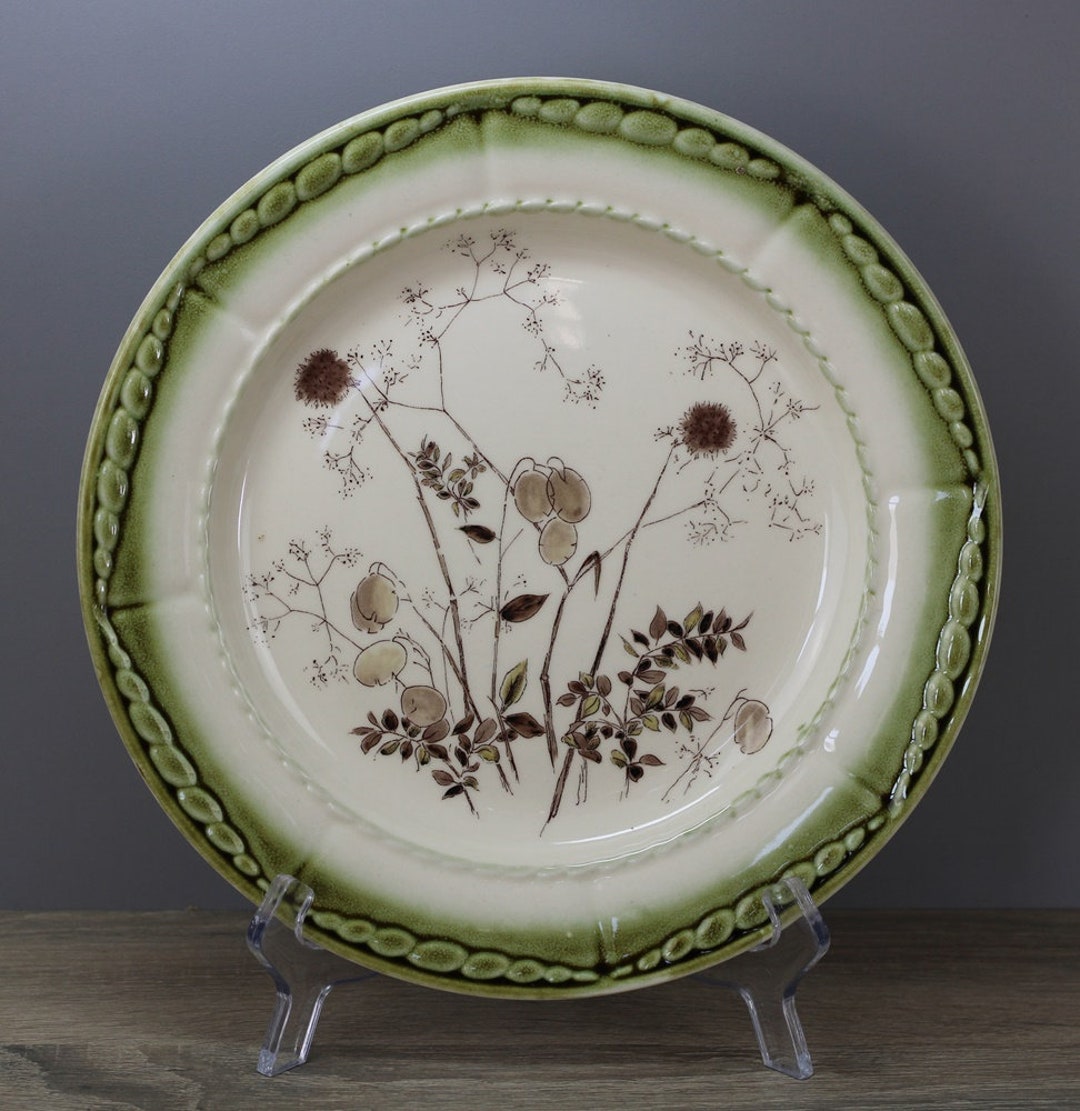 Zeller Ceramic Grasses Dinner Plate Dinner Plate Plate Ø Approx. 25 Cm ...