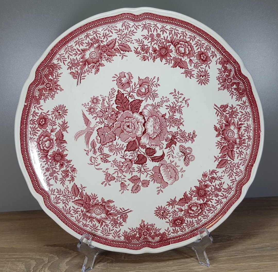 Villeroy & Boch Pheasant Red Cake Plate Ø Approx. 32.5 Cm Plate Cake ...