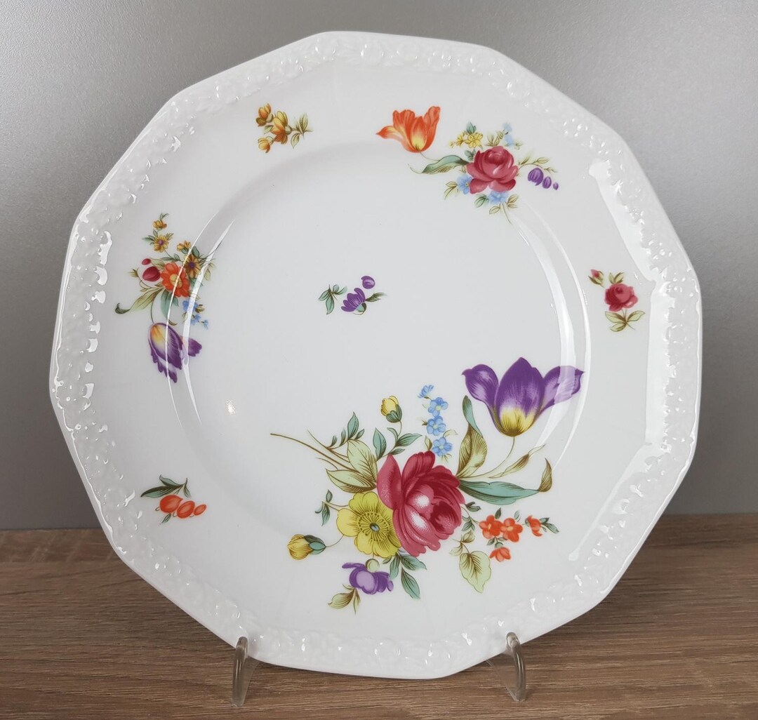 Rosenthal Classic Rose Maria Sommerstrauss Cake Plate Ø Approx. 20 Cm ...