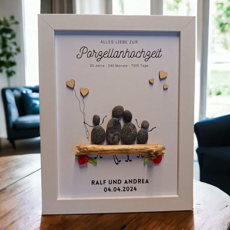 Porzellanhochzeit Geschenk Selbstgemacht