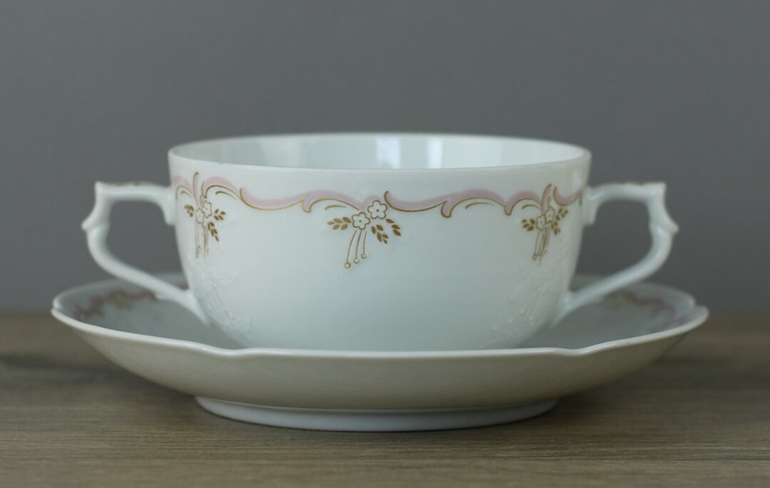 Kaiser Rococo Form Dubarry Louvre Soup Cup With Saucer / Lower TOP - Etsy