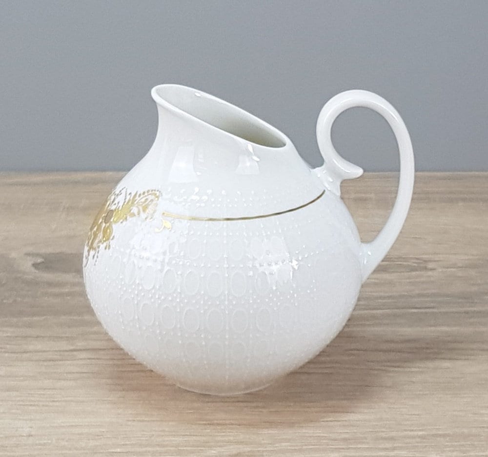 Rosenthal Romance in Major Gold Milk Jug Milk Jug Cream Jug Height 9 Cm ...