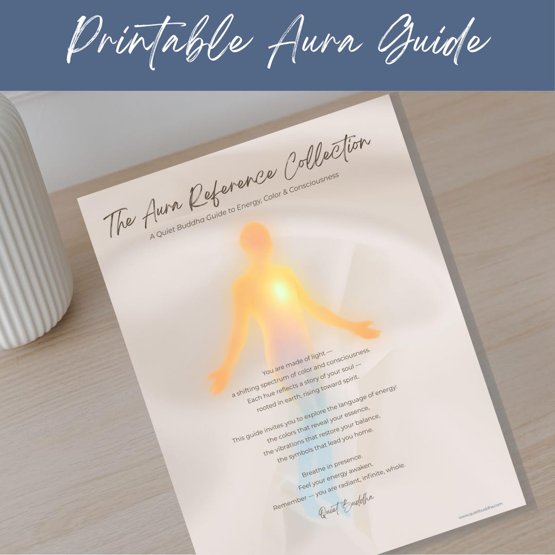 Aura Guide Printable | Chakra Meanings & Energy Healing (digital ...