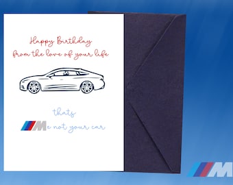 Birthday Card Bmw - Etsy