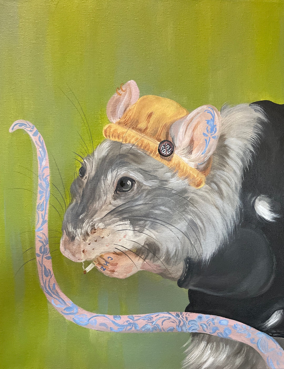 Rat Art, Rat Print, Funny Art, Gift for Rat Lover, Punk Art, Hipster ...