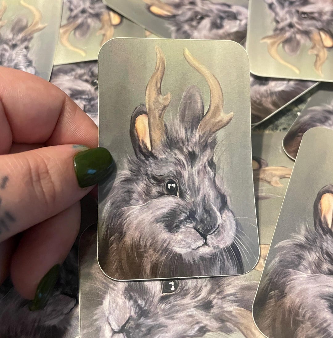 Jackalope Sticker, Jackalope, Rabbit Sticker, Vinyl Sticker, Sticker ...