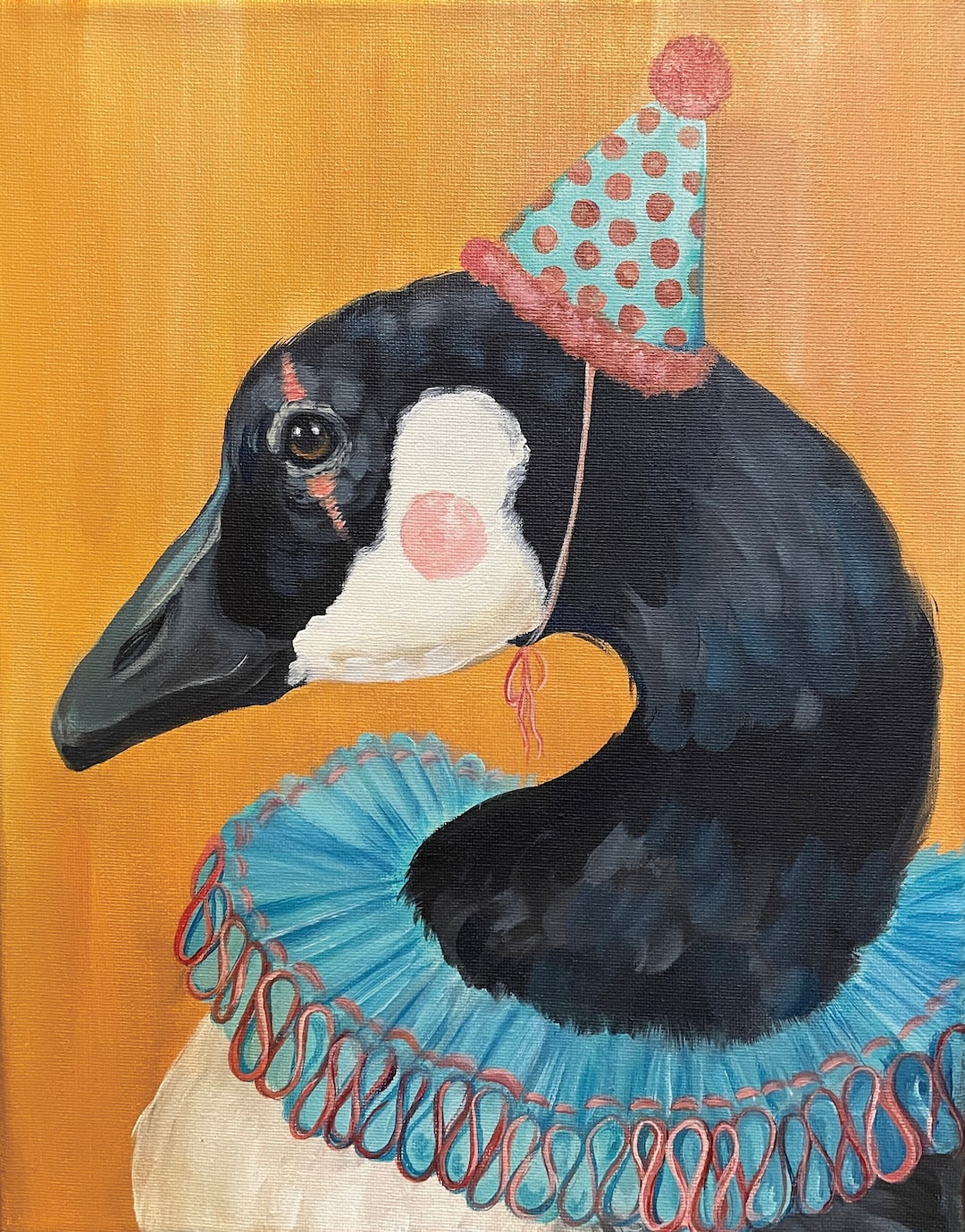 Clown Goose Art Print: Funny Parody Wall Decor (8x10”) - Etsy