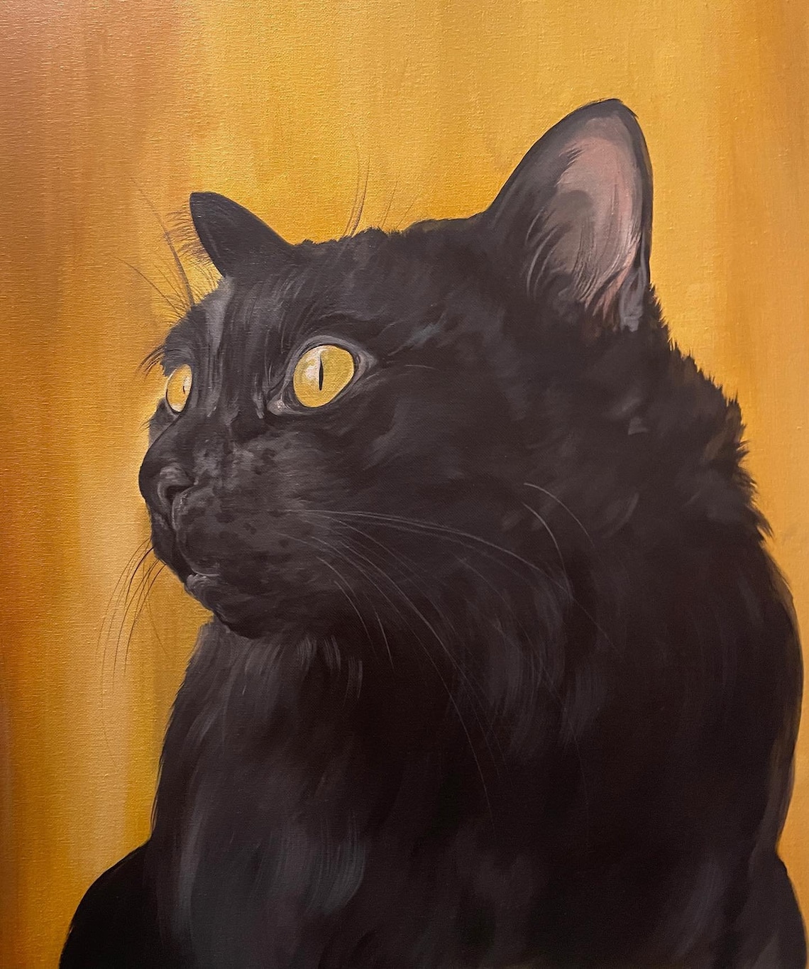 Black Cat Artwork Black Cat Art Black Cat Art Print Cat - Etsy