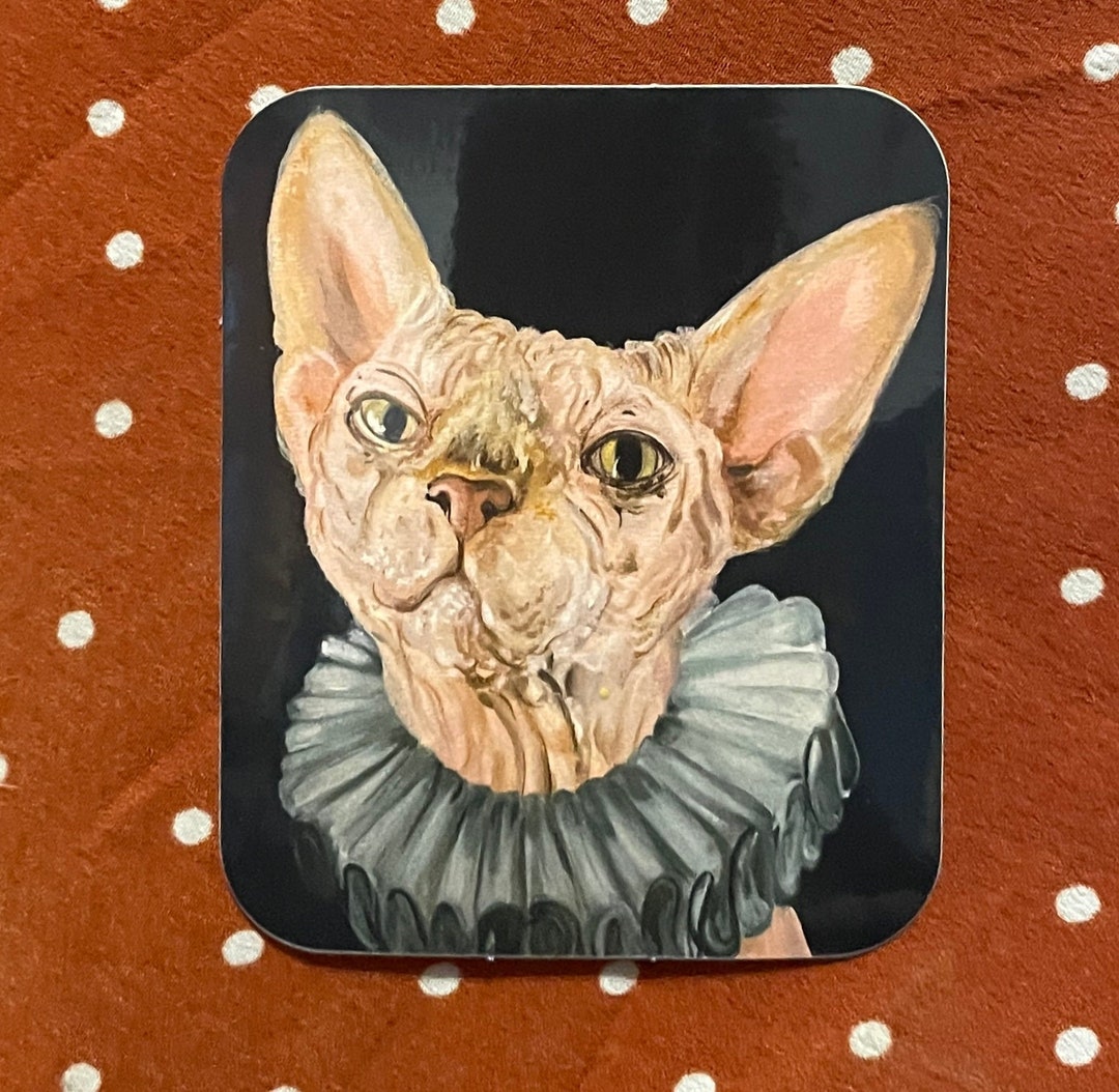 Hairless Cat Sticker, Hairless Cat Gifts, Hairless Cat Art, Sphynx Cat ...